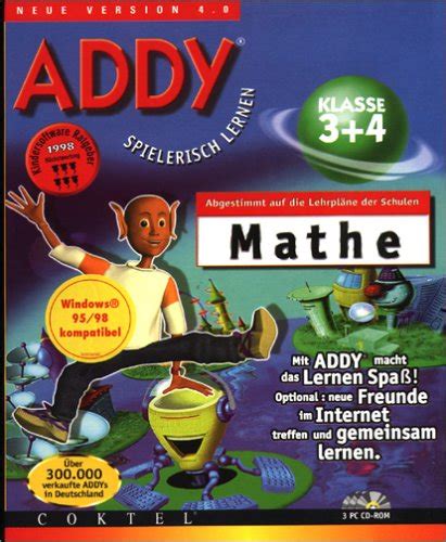 Addy Mathe Klasse 3 Und 4 3 Cd Roms Für Windows 95 Amazon De Games