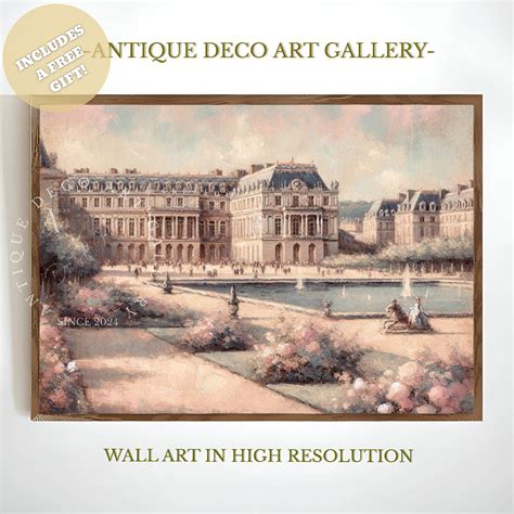 Printable Wall Art Of Versailles Gardens In Vintage Style Cuadro