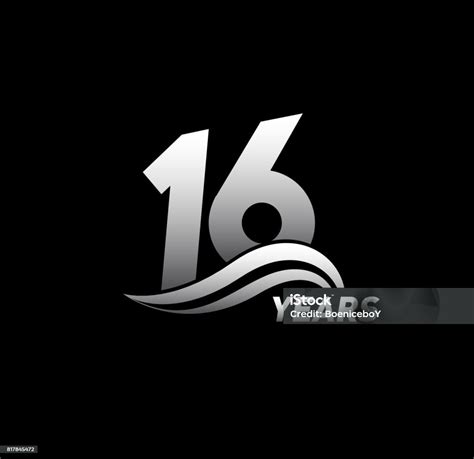 16 년 주년 함께 축 하 디자인 로고 Swoosh 16에 대한 스톡 벡터 아트 및 기타 이미지 16 로고 기념일