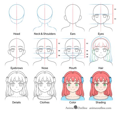 How To Draw A Cartoon Girl Face Step By Step Infoupdate Org