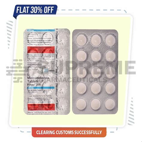 Flagyl 200 Metronidazole 200mg Tablets At ₹ 58 Stripe In Mumbai Id 2850053340555