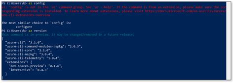 instruct user to upgrade to the latest version if a command group is