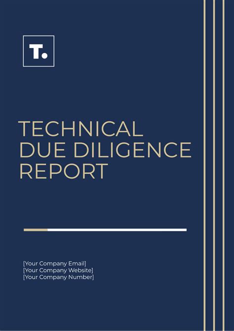 Free Technical Due Diligence Report Template To Edit Online