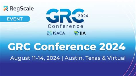Hey Austin I Will Be Joining Regscale At The Isaca And The Institute Of Internal Auditors Inc