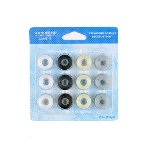 Decobob Prewound Bobbins Class 15 Basic Trendy Trims