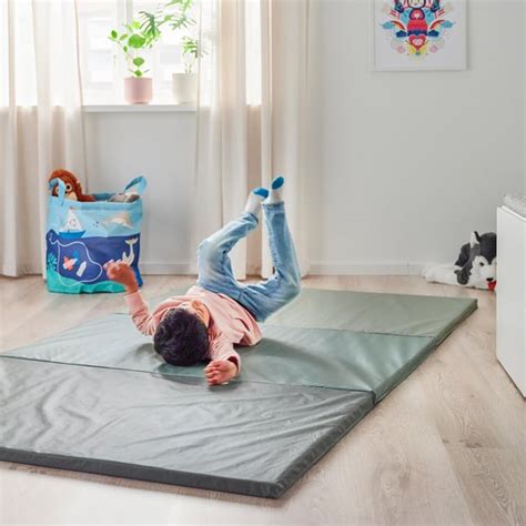 Passbit Folding Gym Mat Green 120x225 Cm Ikea