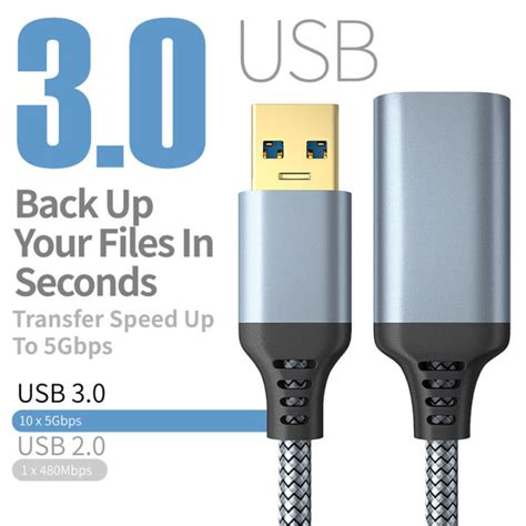 High Speed Data Transmission Usb 30 Cable Printer Extension Computer