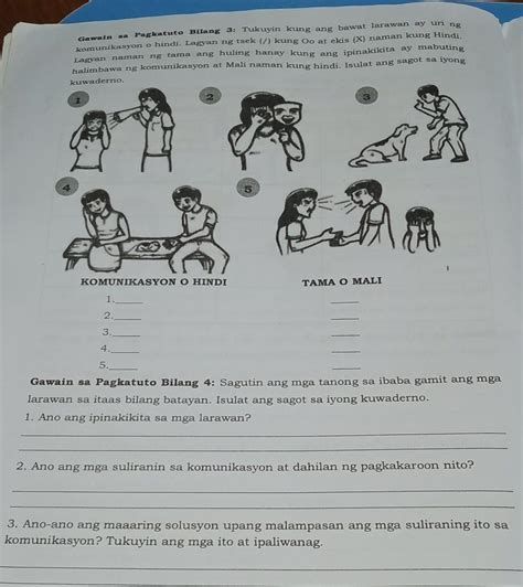 Gawain Sa Pagkatuto Bilang 4 Sagutin Ang Mga Tanong Sa Ibaba Gamit Ang