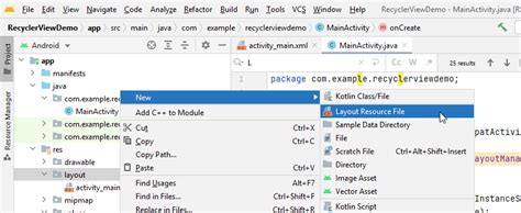 Recyclerview In Android Studio With Examples