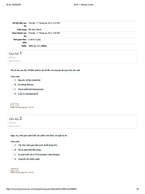 Quiz 1 Attempt Review Pdf