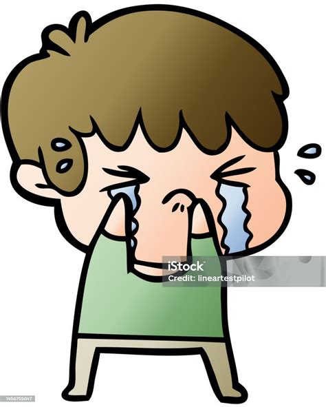 Cartoon Boy Crying Stock Illustration Download Image Now Adult Art