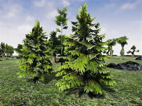 3d Model Fantasy Trees For Unreal Vr Ar Low Poly Cgtrader