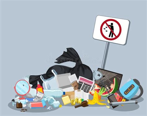 Escaninho Dos Desperdícios Para Reciclar Tipos Diferentes De