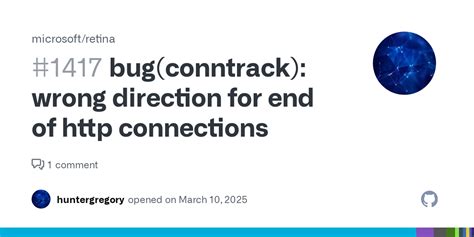 bug conntrack wrong direction for end of connections · issue