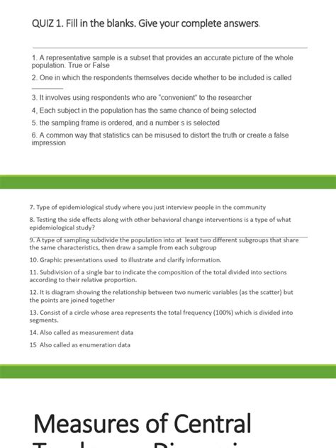 Measures Of Central Tendency Lecture 3 Pdf Coefficient Of Variation Arithmetic Mean