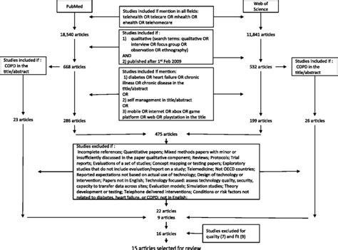 Review Papers Selection Process Copd Chronic Obstructive Pulmonary