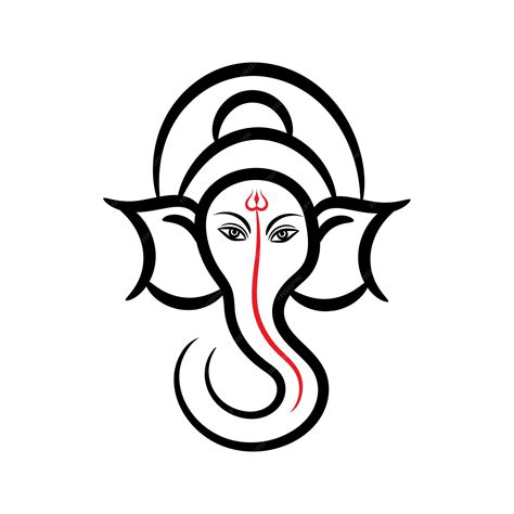 Premium Vector Lord Ganesha Minimal Line Art Logo