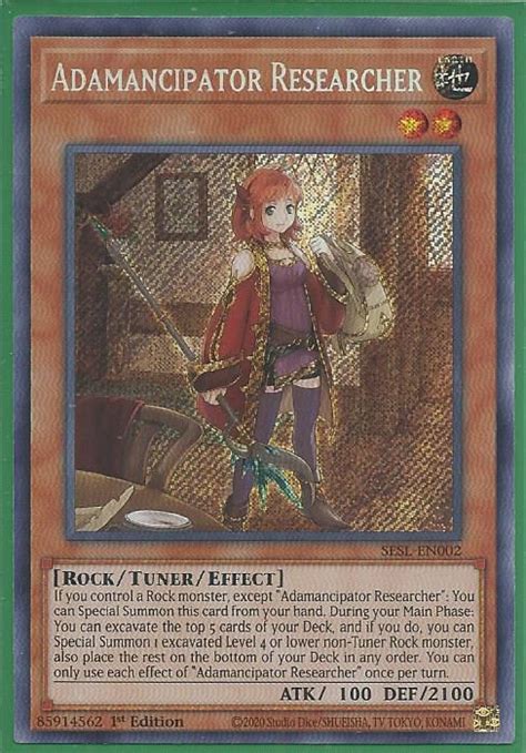 Sesl En002 Adamancipator Researcher Secret Rare Secret Slayers