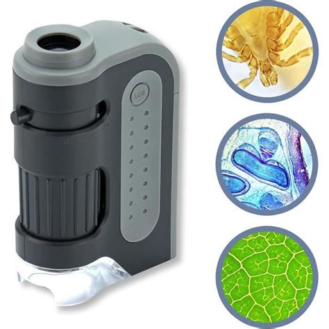 Microbrite Plus 60 120x Microscope De Poche éclairé Par Led Pour