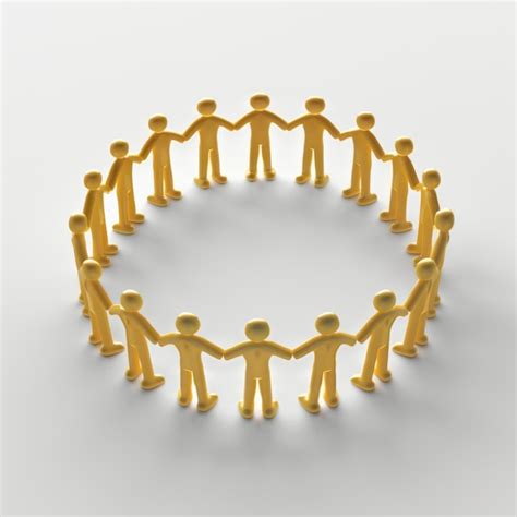 Premium Photo Human Circle Of Unity