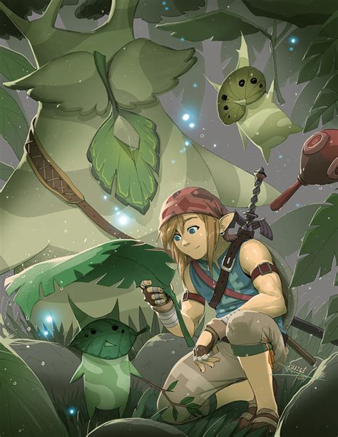 Link Korok And Hestu The Legend Of Zelda And 1 More Drawn By