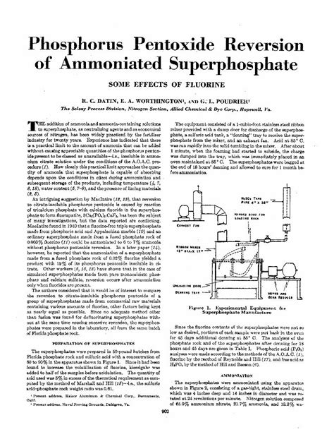 PDF Phosphorus Pentoxide Reversion Of Ammoniated Superphosphate