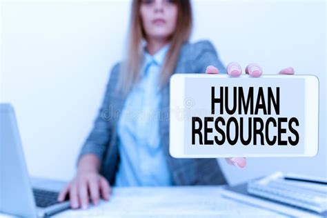 Conceptual Caption Human Resources Business Showcase The Showing Who Make Up The Workforce Of