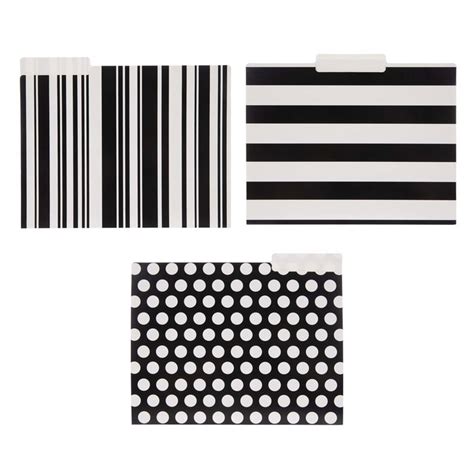 Black And White Patterned File Folders And Labels Hobby Lobby 1183680