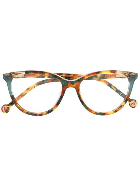 Carolina Herrera Tortoiseshell Cat Eye Frame Farfetch