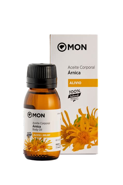 Aceite corporal de Árnica Cosmética natural y sostenible MON