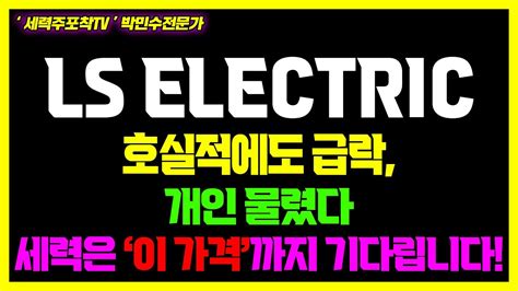 Ls Electric 초거대세력 7월 추가 매집 플랜 공개 충격적 매수 이유 공개lselectric Ls Ls산전 Ls전선 Ai데이터센터 Lsitc