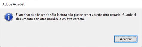 Error Al Guardar Un PDF En Acrobat En Windows 10