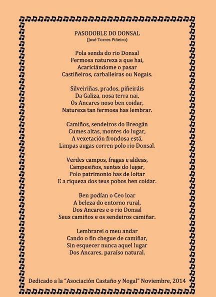 Canciones dedicadas al Proyecto Asociación Castaño y Nogal