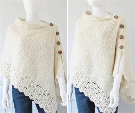 Easy Crochet Poncho From A Rectangle Crafts On Display