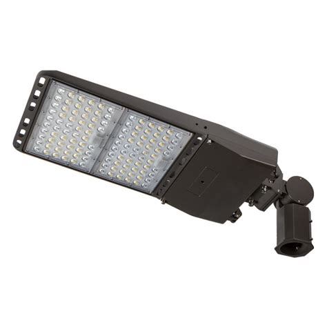W Led Parking Lot Led Shoebox Area Light Knuckle Slipfitter