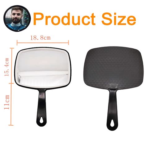 【premium Mirror】 Hand Held Mirror Has Classic Black Rounded Rectangle