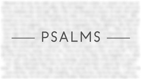 Psalms Shorebreak Church
