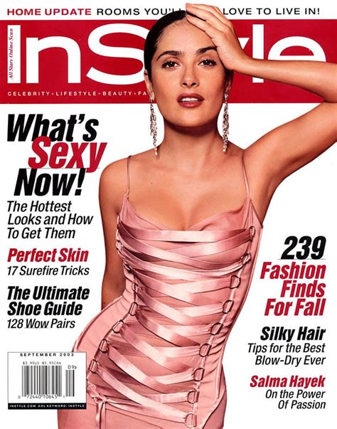 Salma Hayek Instyle September 2003 In 2025 Salma Hayek Instyle