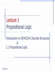 Lecture 1 Propositional Logic For Students Pdf Lecture 1