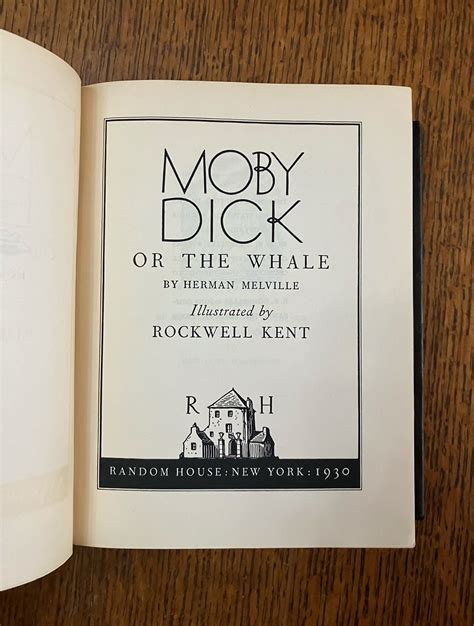 Moby Dick Or The Whale By Melville Herman Kent Rockwell
