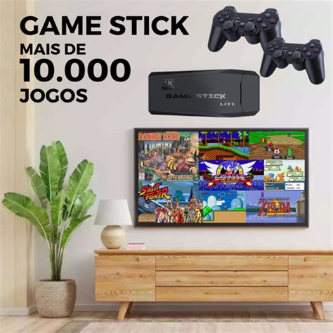 Video Game Stick Retrô Original 4k HD 10000 jogos Stony Shop