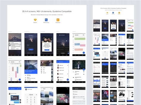 Material Design Ui Kit Freebie For Figma And Adobe Xd