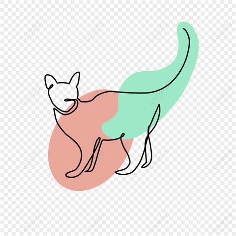 Lovepik صورة Psd 380425126 Id الرسومات بحث صور القط مجردة خط الرسم