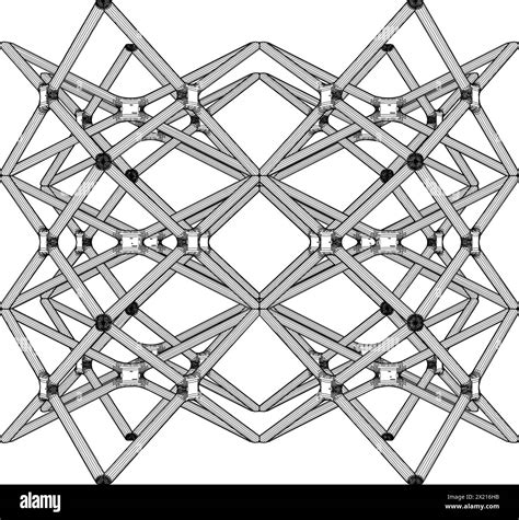 Abstract Construction Structure Vector A Vector Illustration Of Architectural Construction