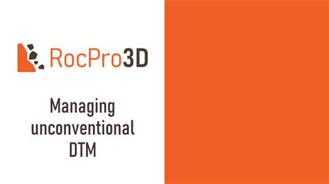 managing unconventional dtms in rocpro3d rocpro3d 3d rockfall software