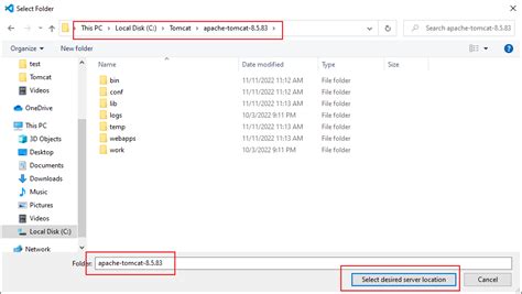 Java How To Start A Tomcat 85 Server On Vsc Using Community Server Connector Extension