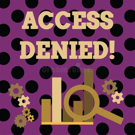 handwriting text writing access denied concept meaning error message
