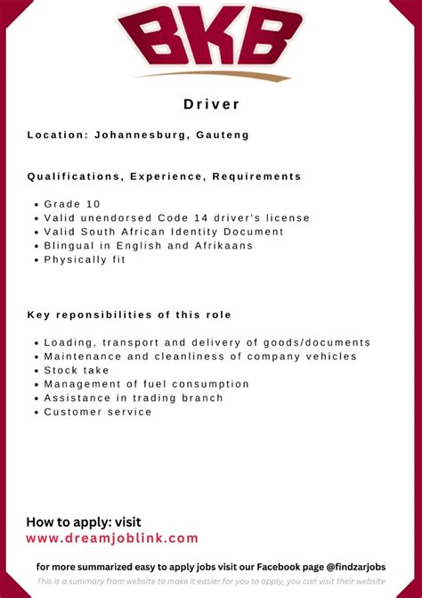 Find Sa Jobs On Linkedin 📌🔌driver Requirements Grade 10 Valid