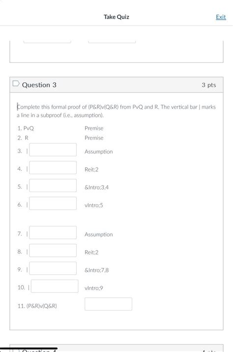 Complete This Formal Proof Of Pandrvqandr From Pvq