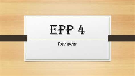 Epp 4 3rd Grading Personality Development Pptx